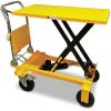 Mobile scissor lift trolley, 1000 x 510mm platform, 390-1000mm lift ...