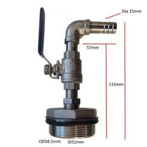 Drum Tap / Drum Faucet- 304 Stainless Steel- 2 1/2 Inch – Safe Handling ...