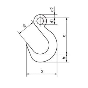 Beaver G80 Eye Foundry Hook- Various Sizes – Safe Handling Solutions