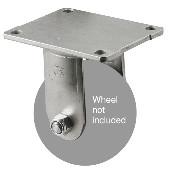 H Series zinc fork with fixed plate for a 100mm wheel, 138mm mount ...