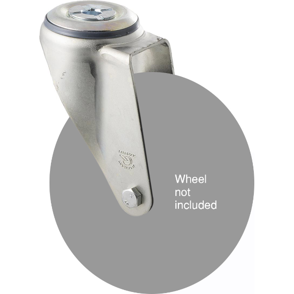 M Series, swivel bolt hole zinc fork for a 150mm wheel. – Safe Handling ...