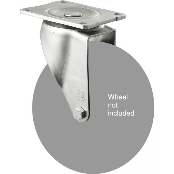 O Series, swivel ISO plate mount, zinc fork for a 200mm wheel – Safe ...
