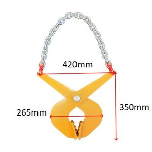 Pallet Puller Clamp with Chain- Forklift Attachment- 2000KG Capacity ...