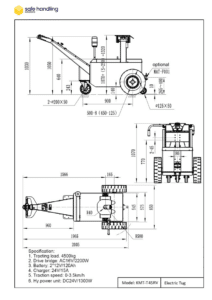 Electric Towing Tug- 4.5Ton With Fifth Wheel Hitch – Safe Handling ...