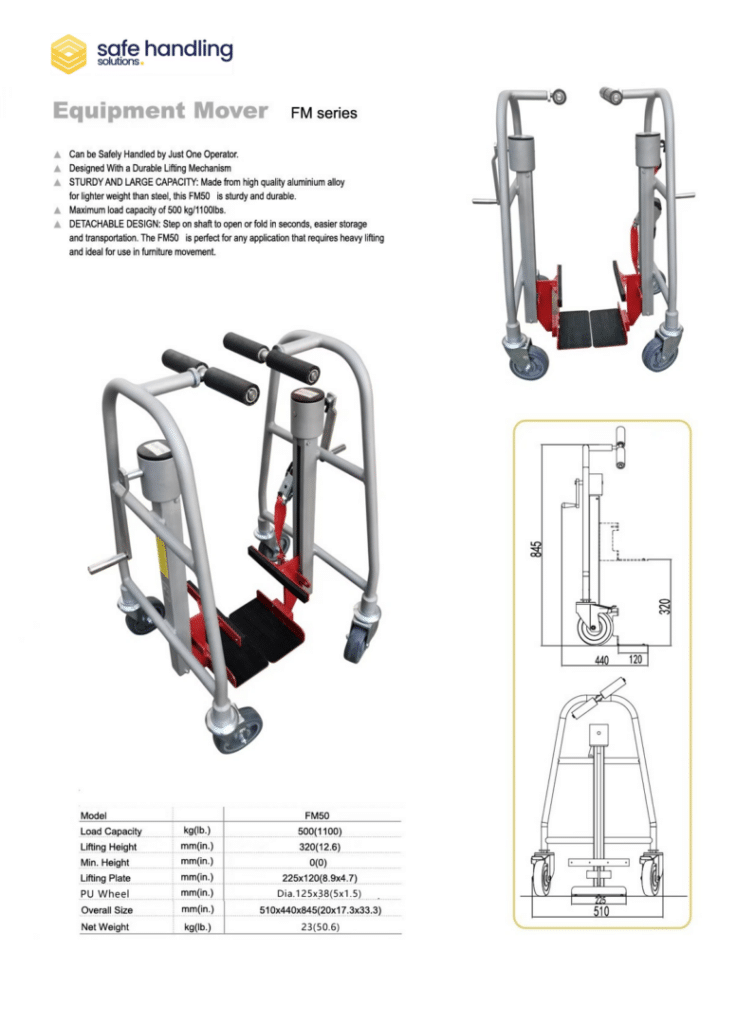 Aluminium Furniture Moving Trolley Set- 500kg Capacity – Safe Handling ...