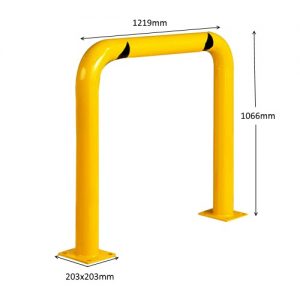 Safety Bollard- High Profile U Bar- Pedestrian Barrier- 1066mm High ...