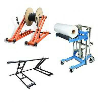 Manual / Semi Electric Roll / Reel / Cable Drum Lifters – Safe Handling ...