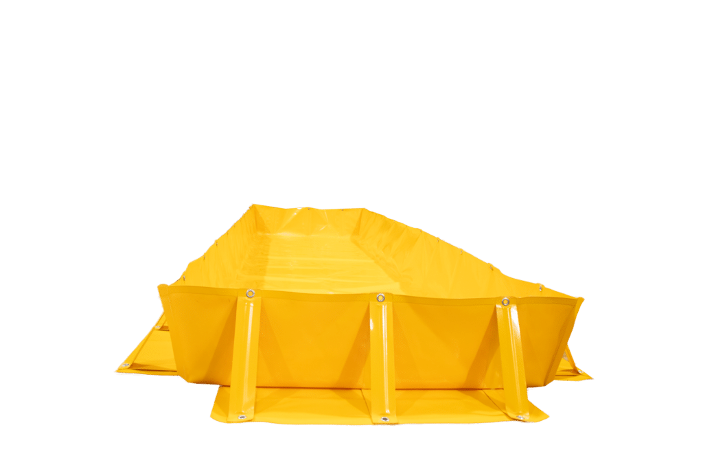 Collapsible Bund 900gsm Yellow PVC (10mL x 3.6mW x 300mmH) 10,800L ...